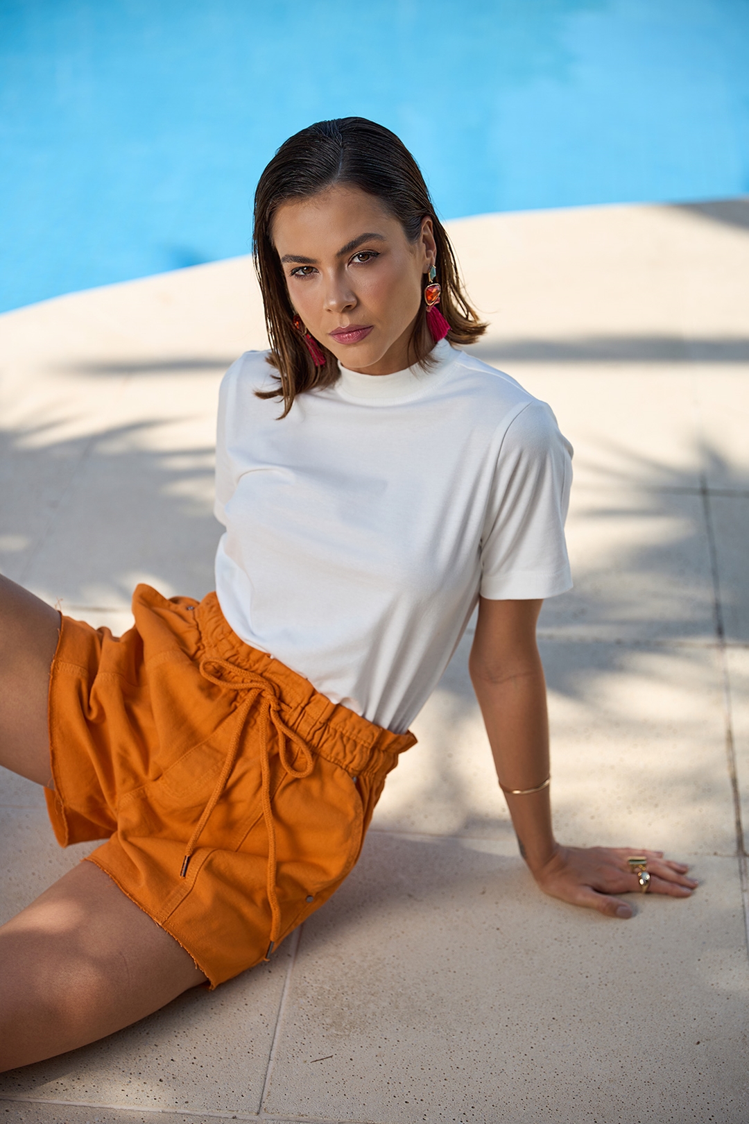 SHORT CLOCHARD LARANJA - SHORT CLOCHARD LARANJA - L'Accord