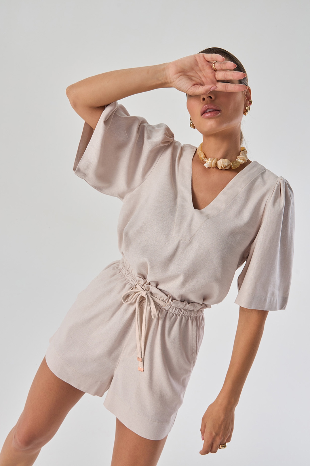 SHORT COM LINHO CLOCHARD - SHORT COM LINHO CLOCHARD - L'Accord